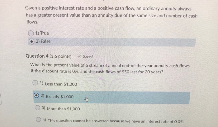 Solved Given a positive interest rate and a positive cash | Chegg.com