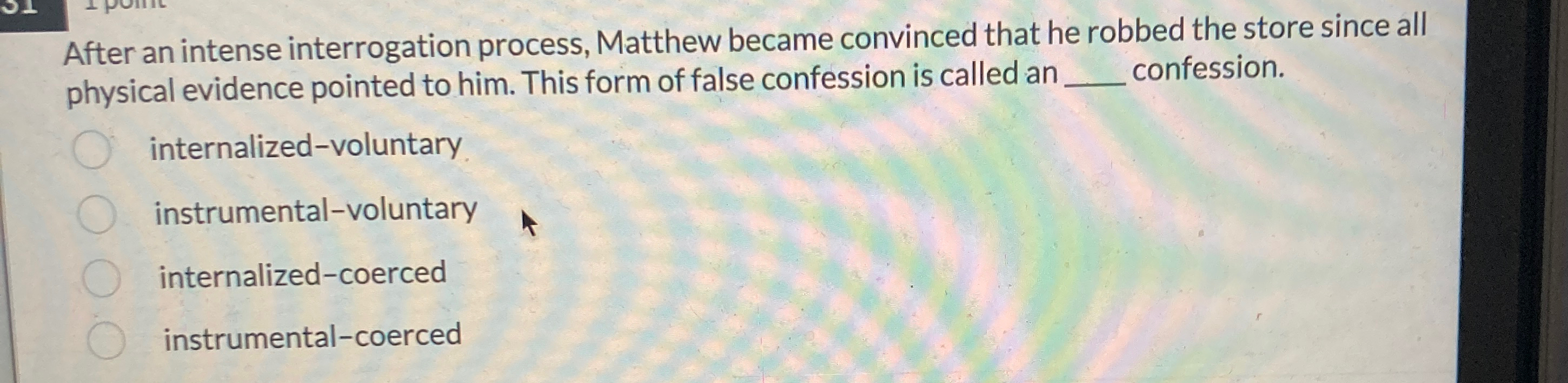 Solved After an intense interrogation process, Matthew | Chegg.com