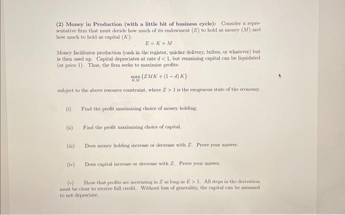 Solved could you do the algebra along with it for 2iii and | Chegg.com