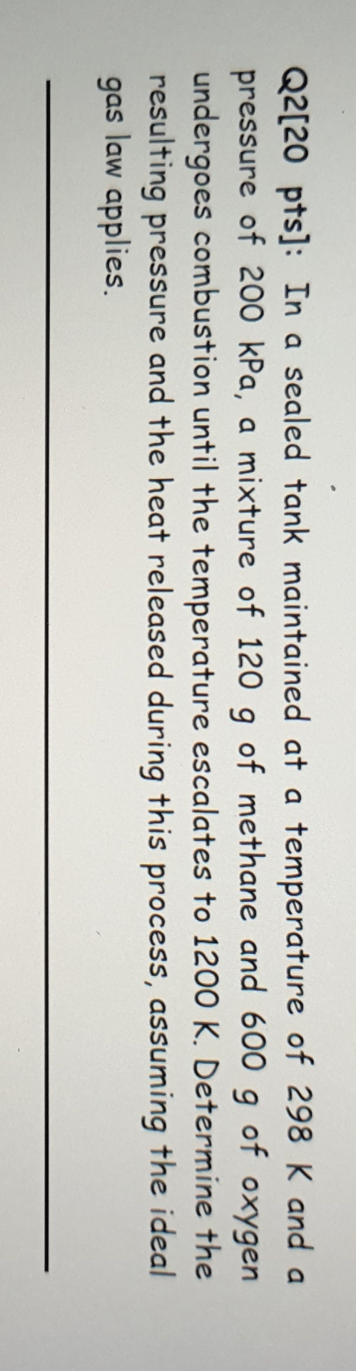 Solved Q2[20 ﻿pts]: In a sealed tank maintained at a | Chegg.com