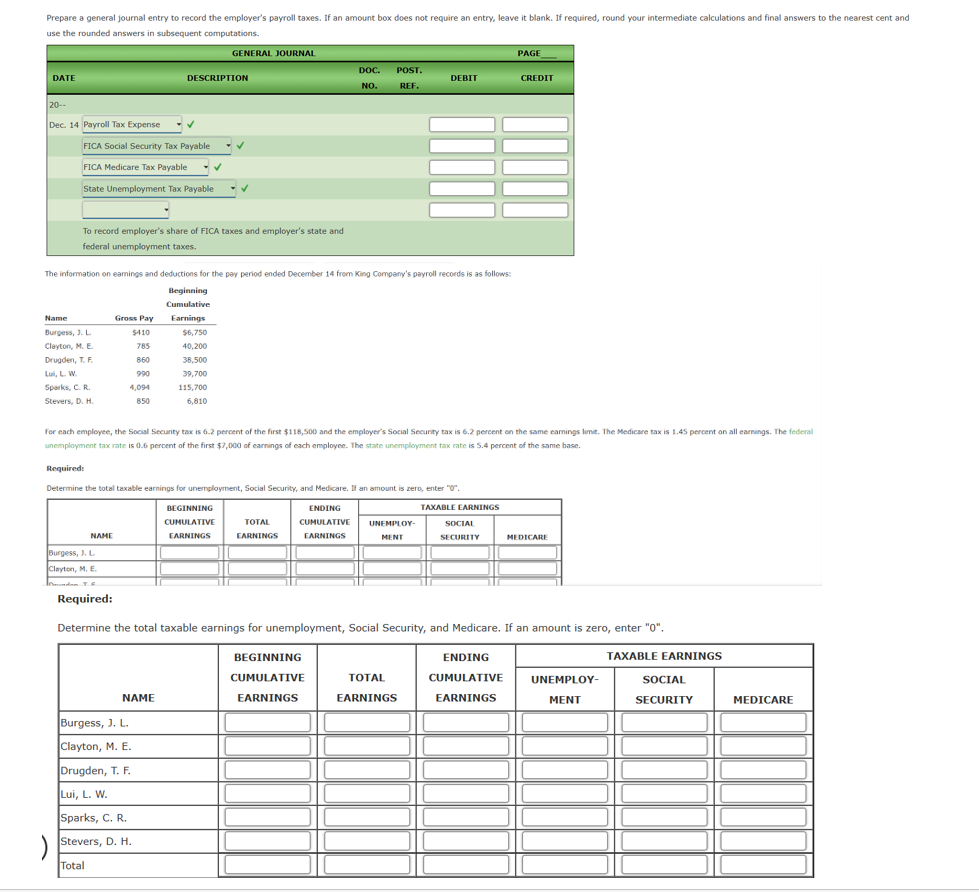 Solved use the rounded answers in subsequent | Chegg.com