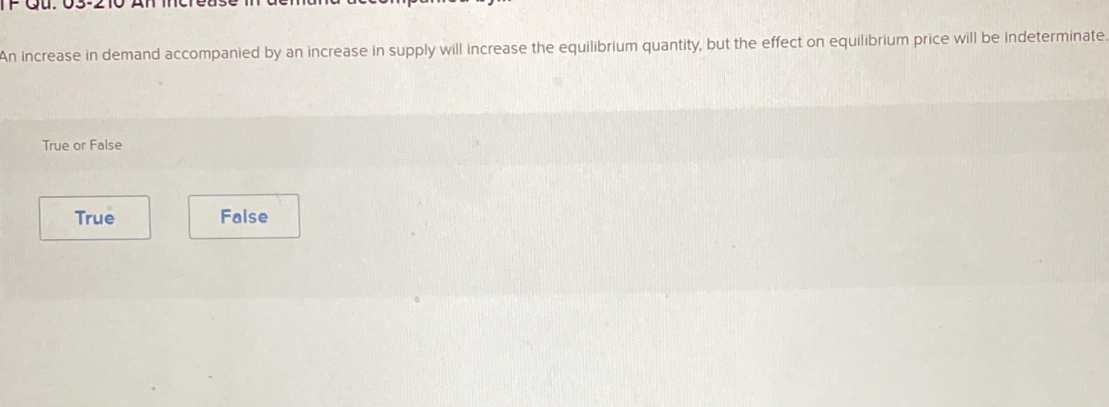 Solved An increase in demand accompanied by an increase in | Chegg.com
