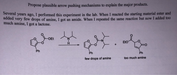 Solved Propose plausible arrow pushing mechanisms to explain | Chegg.com
