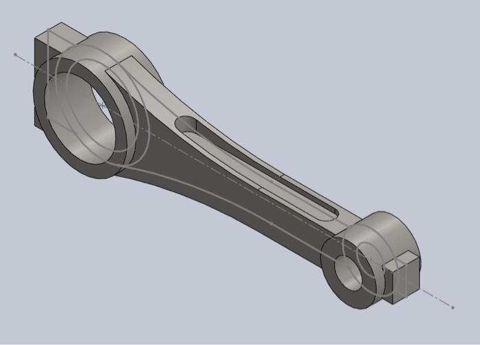 For the connecting rod shown below with the following | Chegg.com