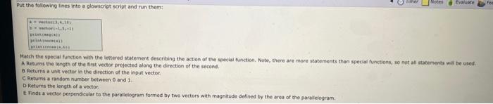 Put the fellewing lines into a glowscript script and | Chegg.com