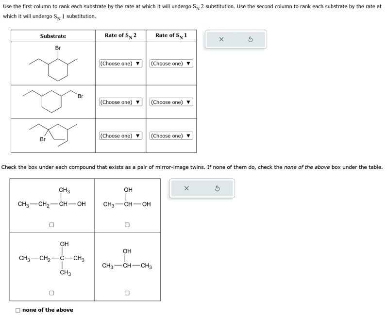 Solved Use the first column to rank each substrate by the | Chegg.com