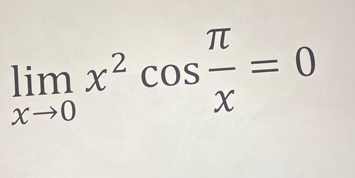 Solved π lim x² cos-= x →0 X = 0 Example 8: Find limx-2nX | Chegg.com
