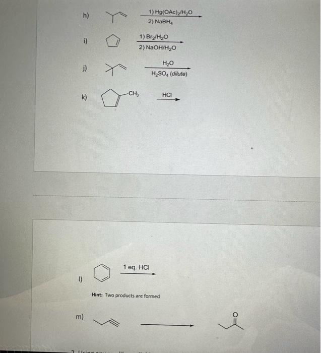 Solved Provide The Necessary Reactant Reagent Reactant