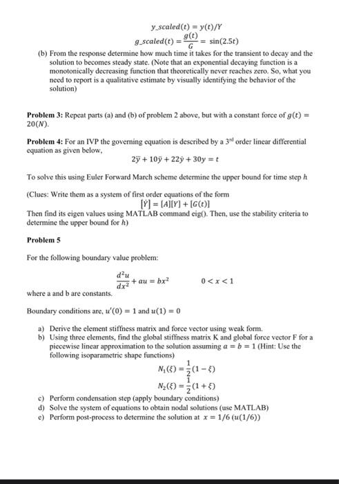 I mainly need guidance on the matlab portion of the | Chegg.com