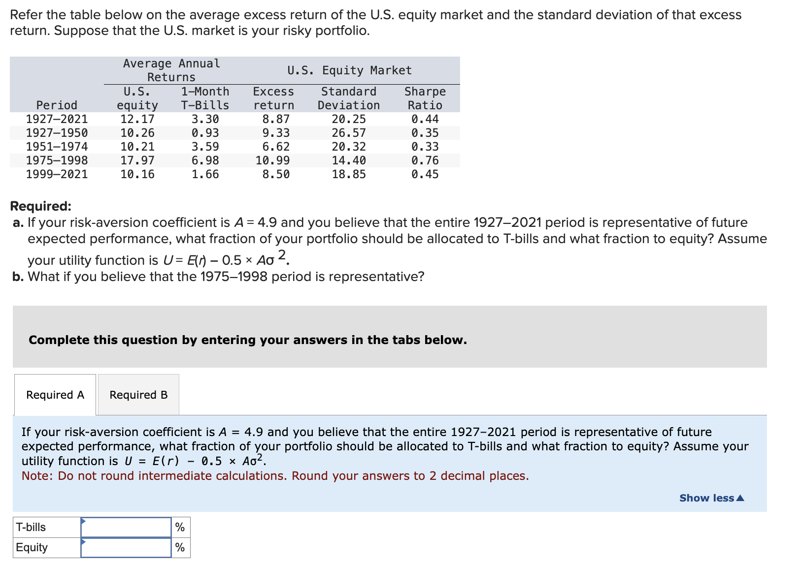 Solved Consider historical data showing that the average | Chegg.com