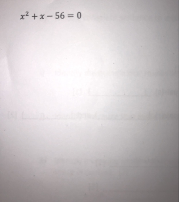 Solved X2 X 56 0 Chegg