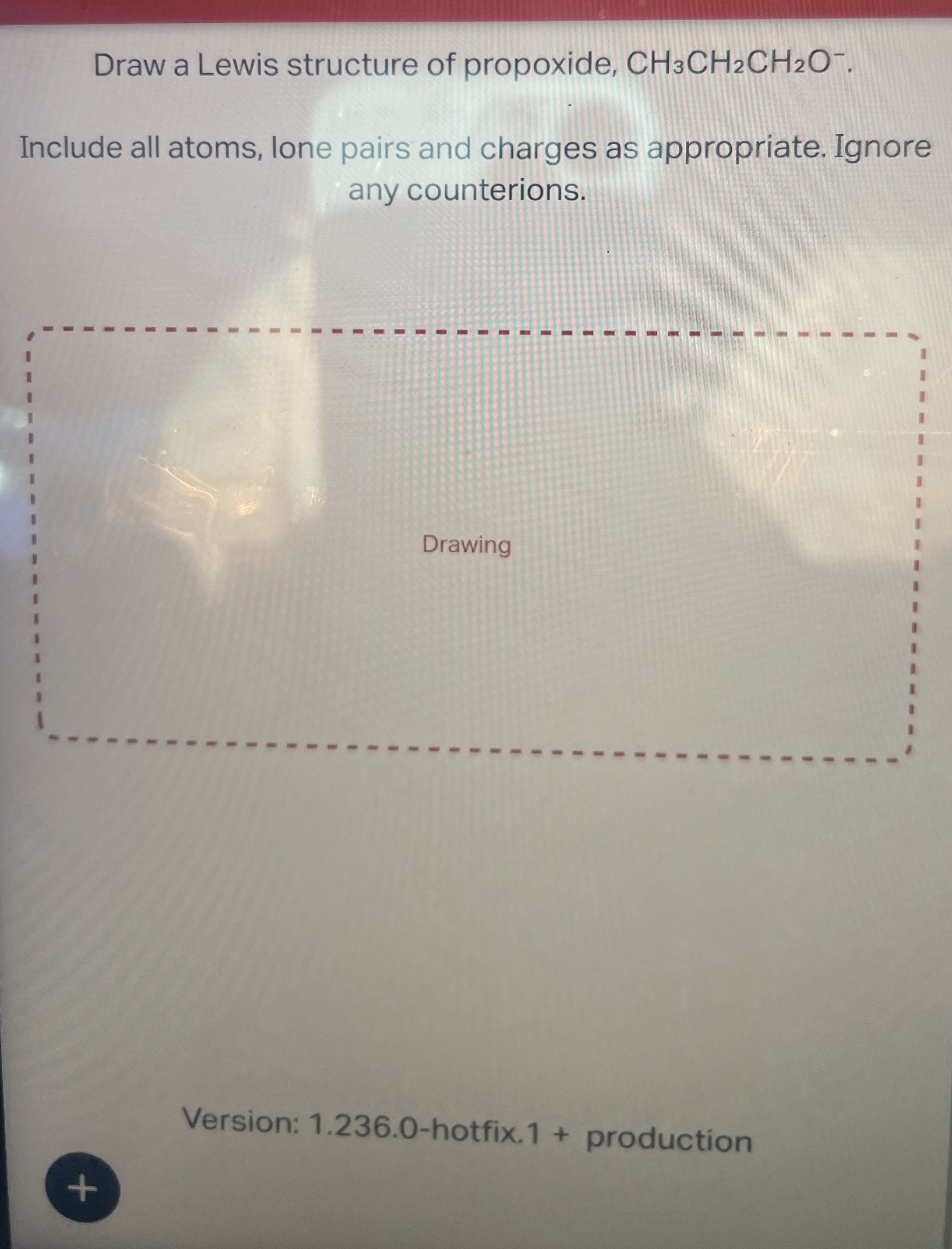 Solved Draw a Lewis structure of propoxide, | Chegg.com