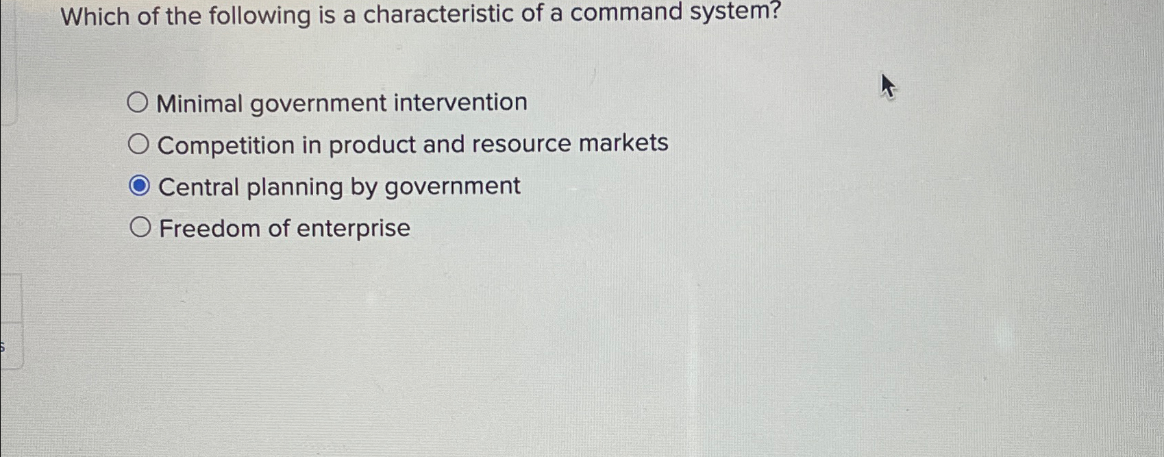 Solved Which of the following is a characteristic of a | Chegg.com