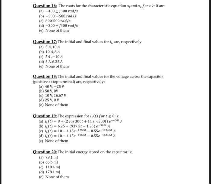 Solved Switches 1 and 2 in the circuit shown below are | Chegg.com