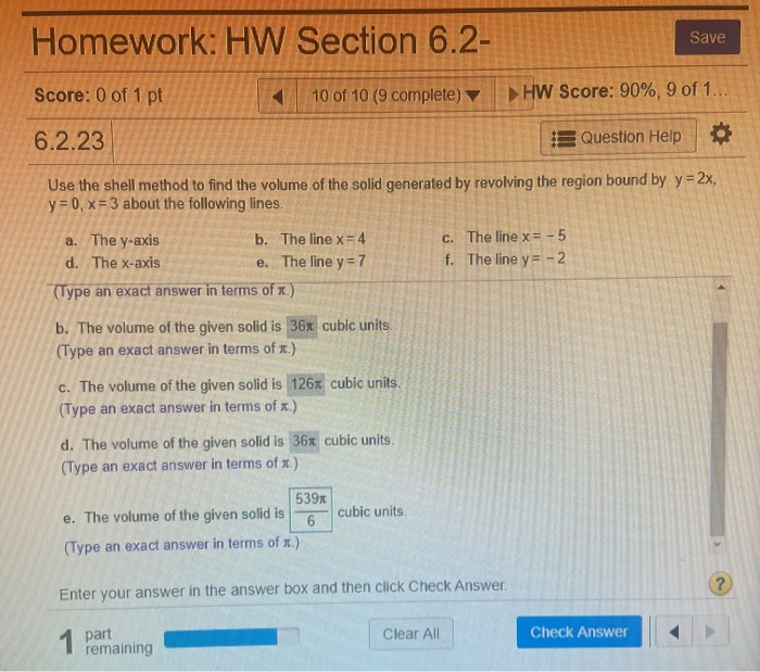 Solved Homework Hw Section 6 2 Save Score 0 Of 1 Pt 10 Of