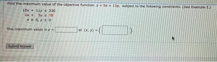 Solved Find the maximum value of the objective function 2 - | Chegg.com