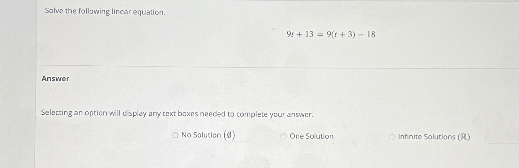 Solved Solve the following linear | Chegg.com