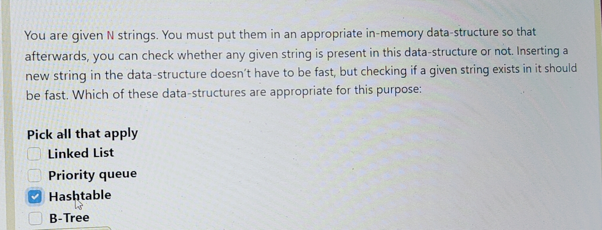 Solved You are given N ﻿strings. You must put them in an | Chegg.com