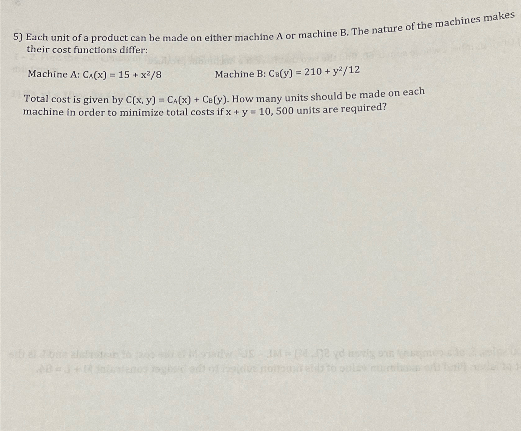 Solved Use the method of lagrange multipliers to solve the | Chegg.com
