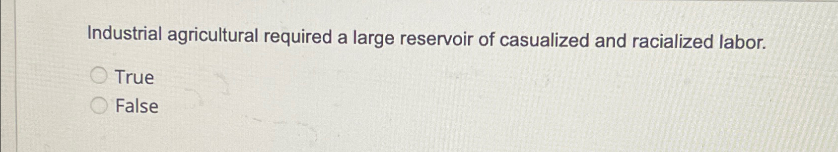Solved Industrial agricultural required a large reservoir of | Chegg.com