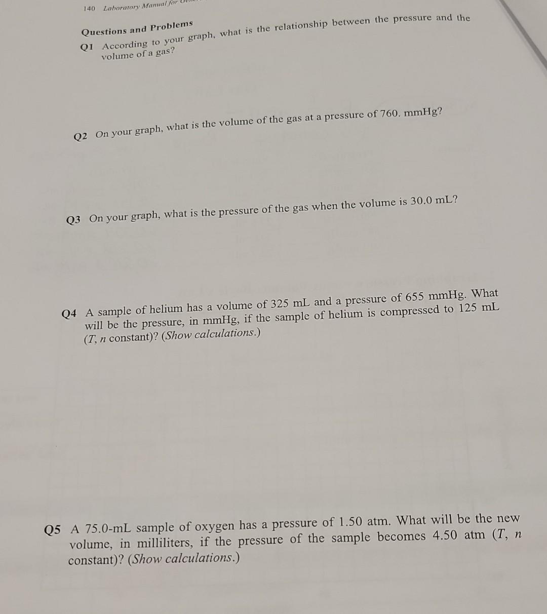 Solved Questions and Problems Q1 According to your graph, | Chegg.com