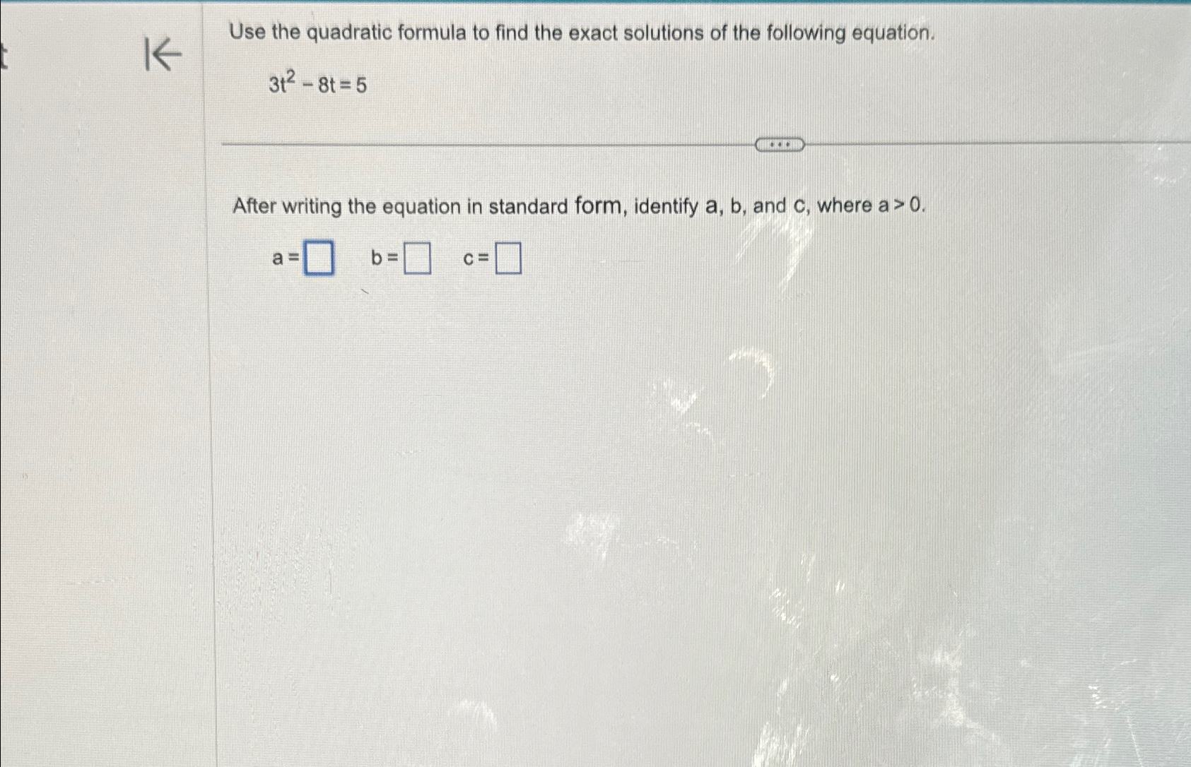 Solved Use the quadratic formula to find the exact solutions | Chegg.com