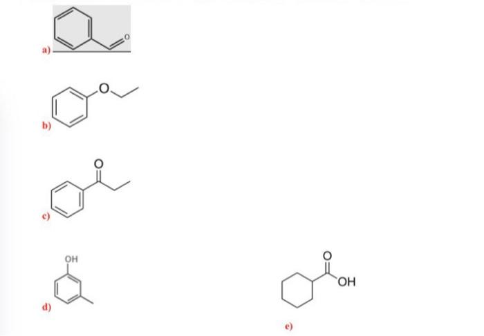 Solved Match each of the following five IR spectra with one | Chegg.com