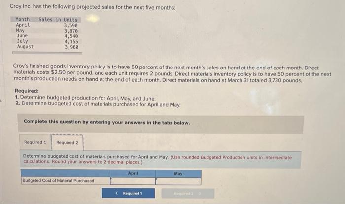 Solved E8-4 (Algo) Calculating Unknowns Based on Production, | Chegg.com