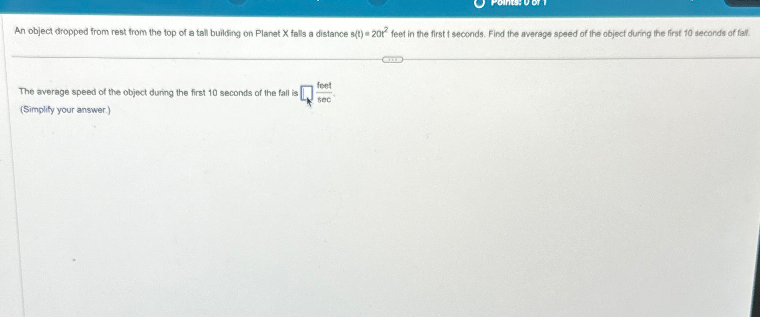 Solved An object dropped from rest from the top of a tall | Chegg.com