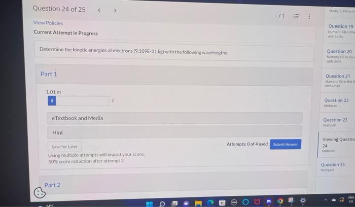 Solved 'Iew Policies Lurrent Attempt in Progress Determine | Chegg.com