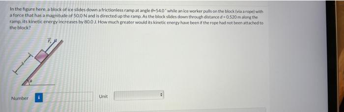 Solved In the figure here, a block of ice slides down a | Chegg.com