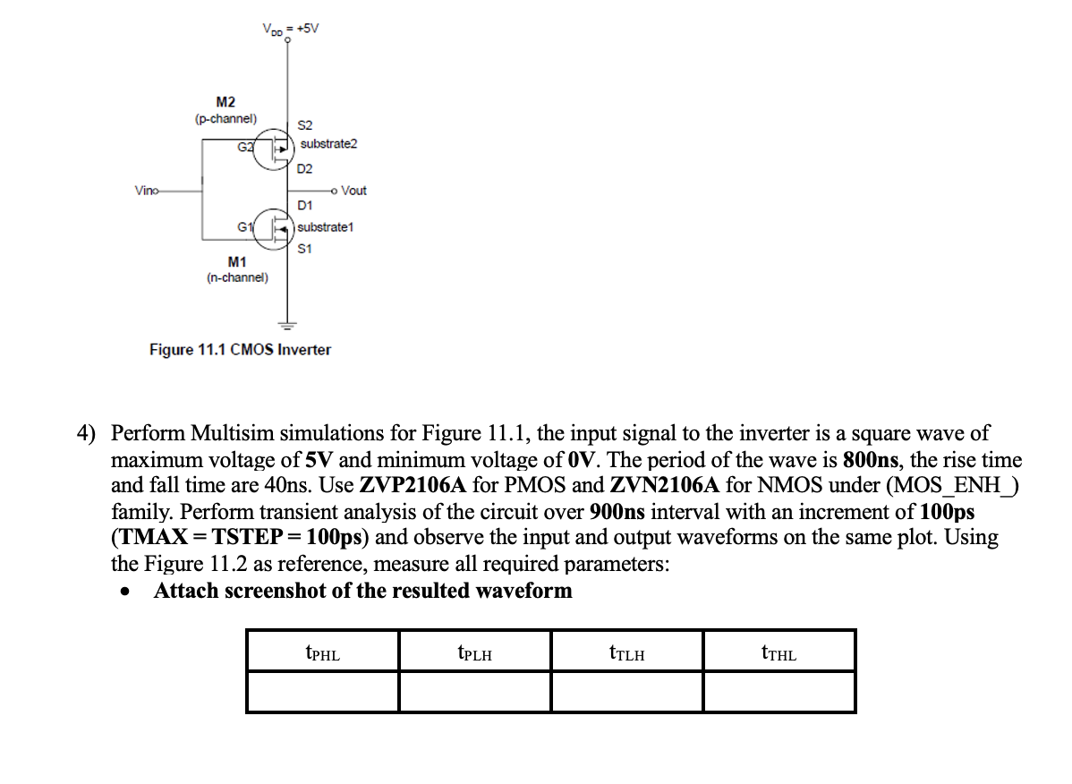 Solved Perform Multisim simulations for Figure 11.1, ﻿the | Chegg.com