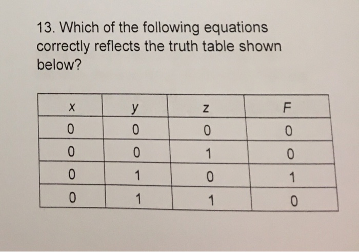 Solved 13. Which of the following equations correctly | Chegg.com
