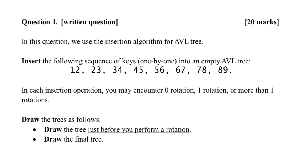 Solved Question 1. [written question][20 ﻿marks]In this | Chegg.com