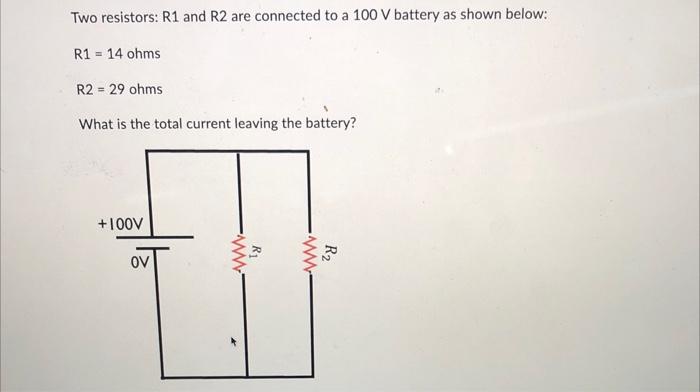 [Solved]: Two resistors: R1 and R2 are connected to a ( 10