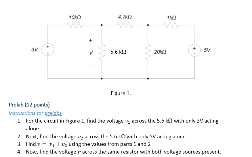 Figure 1.Prelab (12 ﻿points)Instructions for | Chegg.com