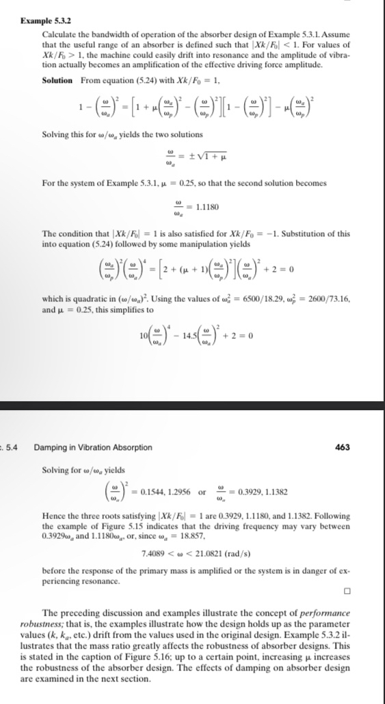 Solved Example 5.3.2Calculate the bandwidth of operation of | Chegg.com
