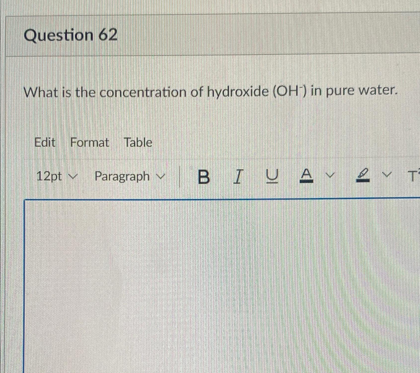 Solved NEED ASAP Question 62What is the concentration of | Chegg.com Solved NEED ASAP Question 62What is the concentration of | Chegg.com