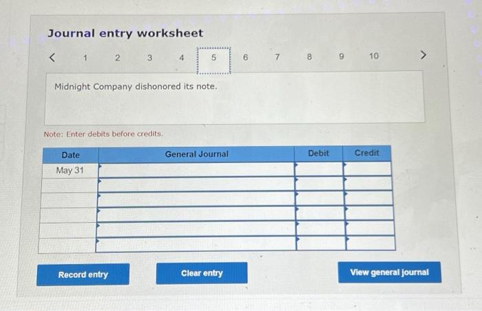 Solved Journal entry worksheetJournal entry worksheet 6789 | Chegg.com