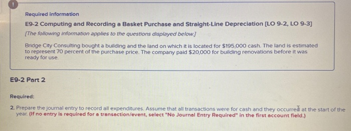 Solved Required information E9-2 Computing and Recording a | Chegg.com