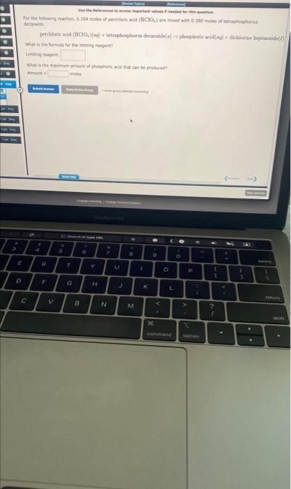Solved Cocaside. What is the formale for the linening | Chegg.com
