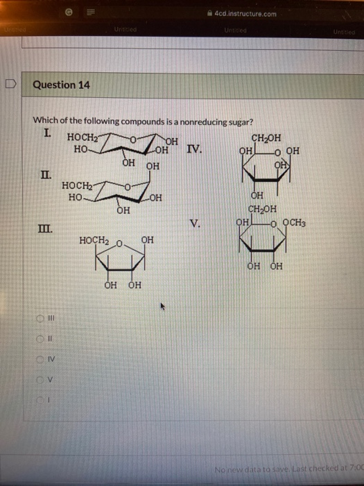 Solved 4cd.instructure.com Untitled Question 14 он -оон | Chegg.com