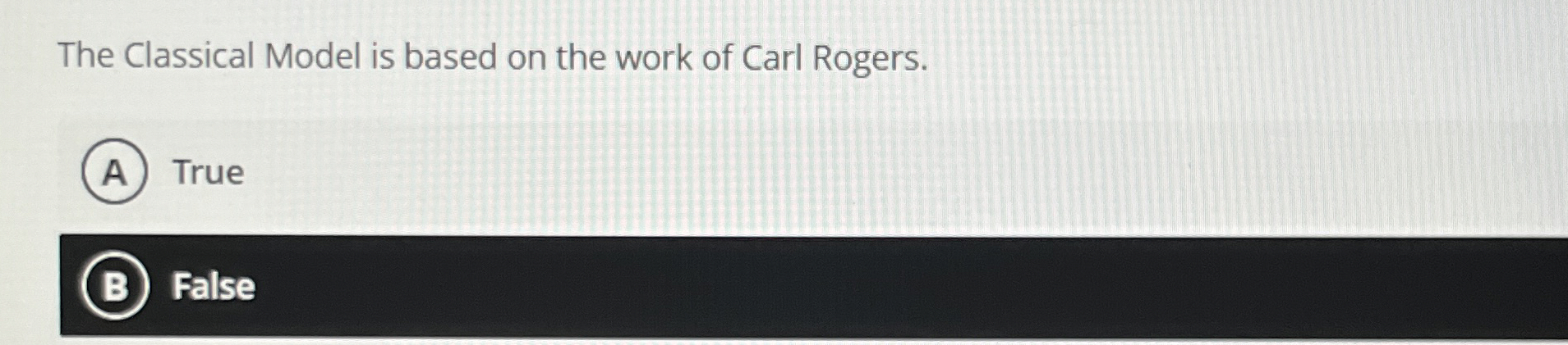 Solved The Classical Model is based on the work of Carl | Chegg.com