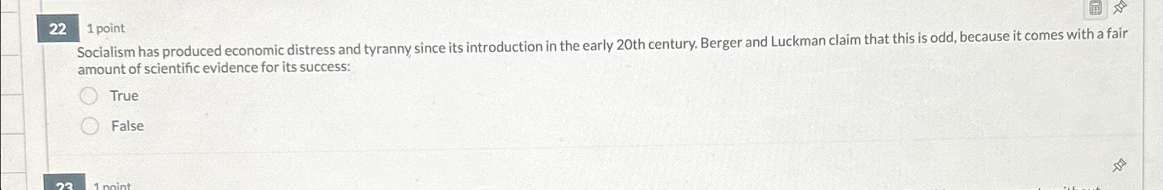 Solved 221 ﻿pointSocialism has produced economic distress | Chegg.com