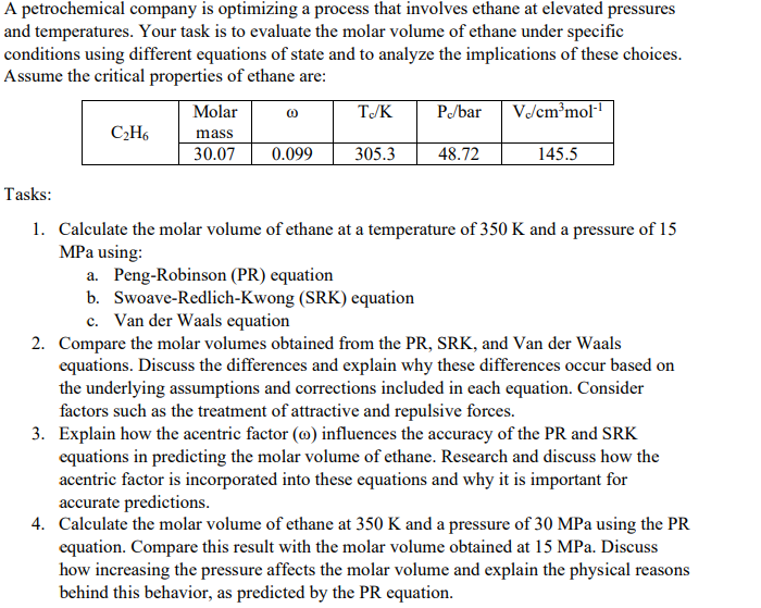 A petrochemical company is optimizing a process that | Chegg.com