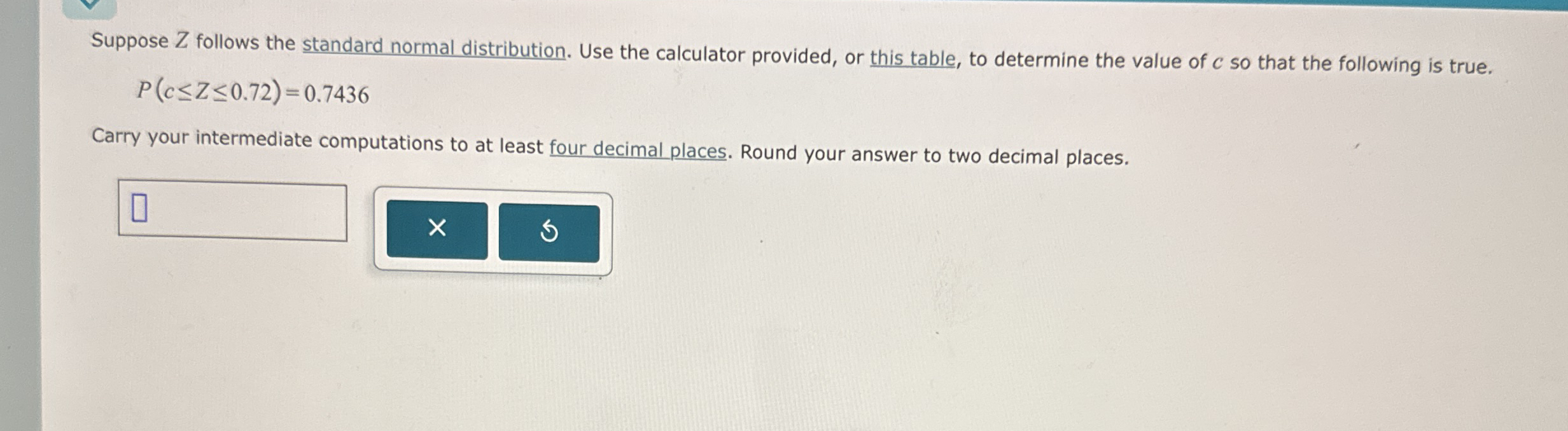 Solved Suppose Z ﻿follows the standard normal distribution. | Chegg.com