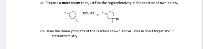 Solved (a) Propose a mechanism that justifies the | Chegg.com