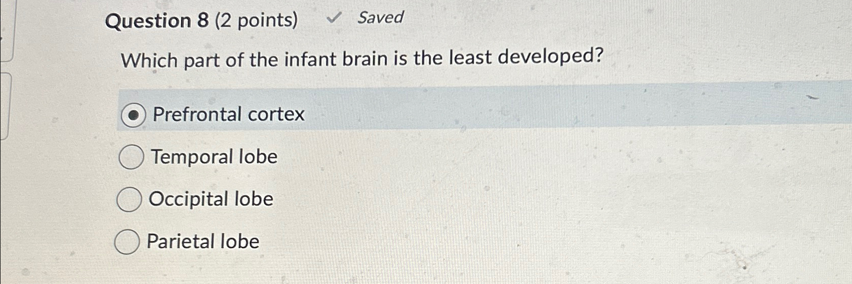 Solved Question 8 (2 ﻿points) ﻿SavedWhich part of the | Chegg.com