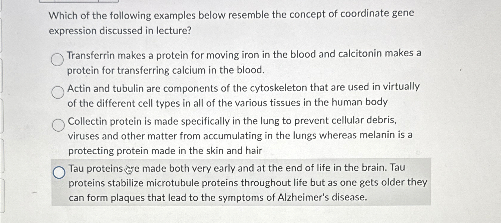 Solved Which of the following examples below resemble the | Chegg.com
