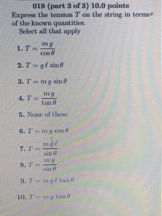 Solved 017 (part 1 of 3 ) 10.0 points A small 6 g plastic | Chegg.com